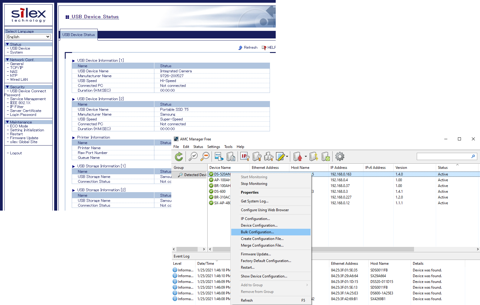 Remote USB Device Connectivity over Network - DS-700
